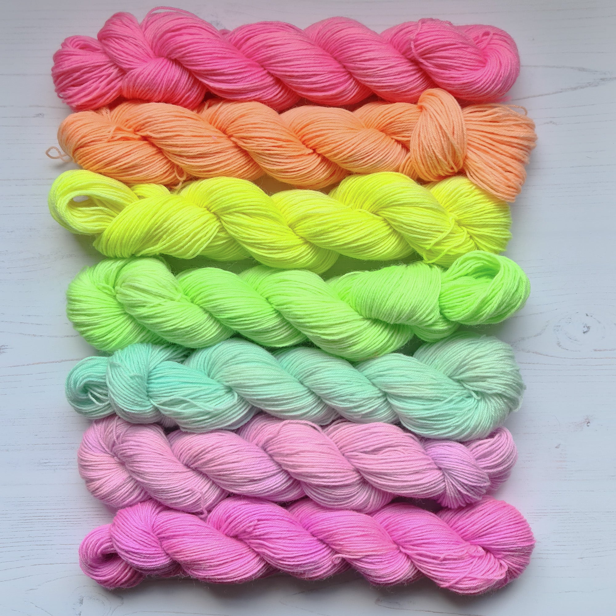 Neon Pastel Rainbow Bundle // 7 colours // 20g, 50g, and 100g – What ...