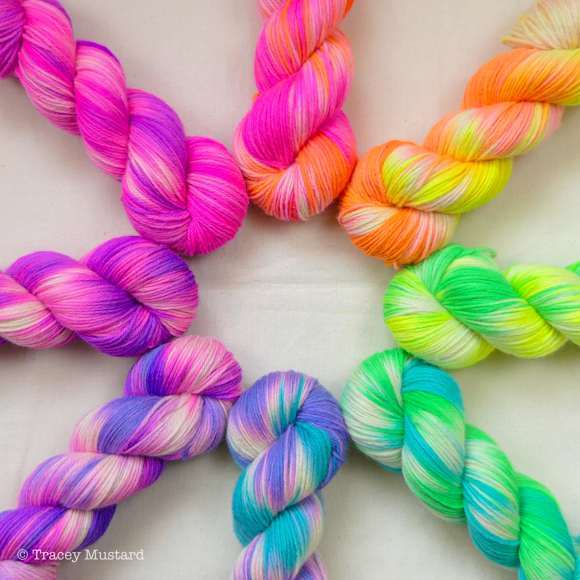 Dappled Saturated Infinity Rainbow Bundle // 8 colours // 20g, 50g, an ...