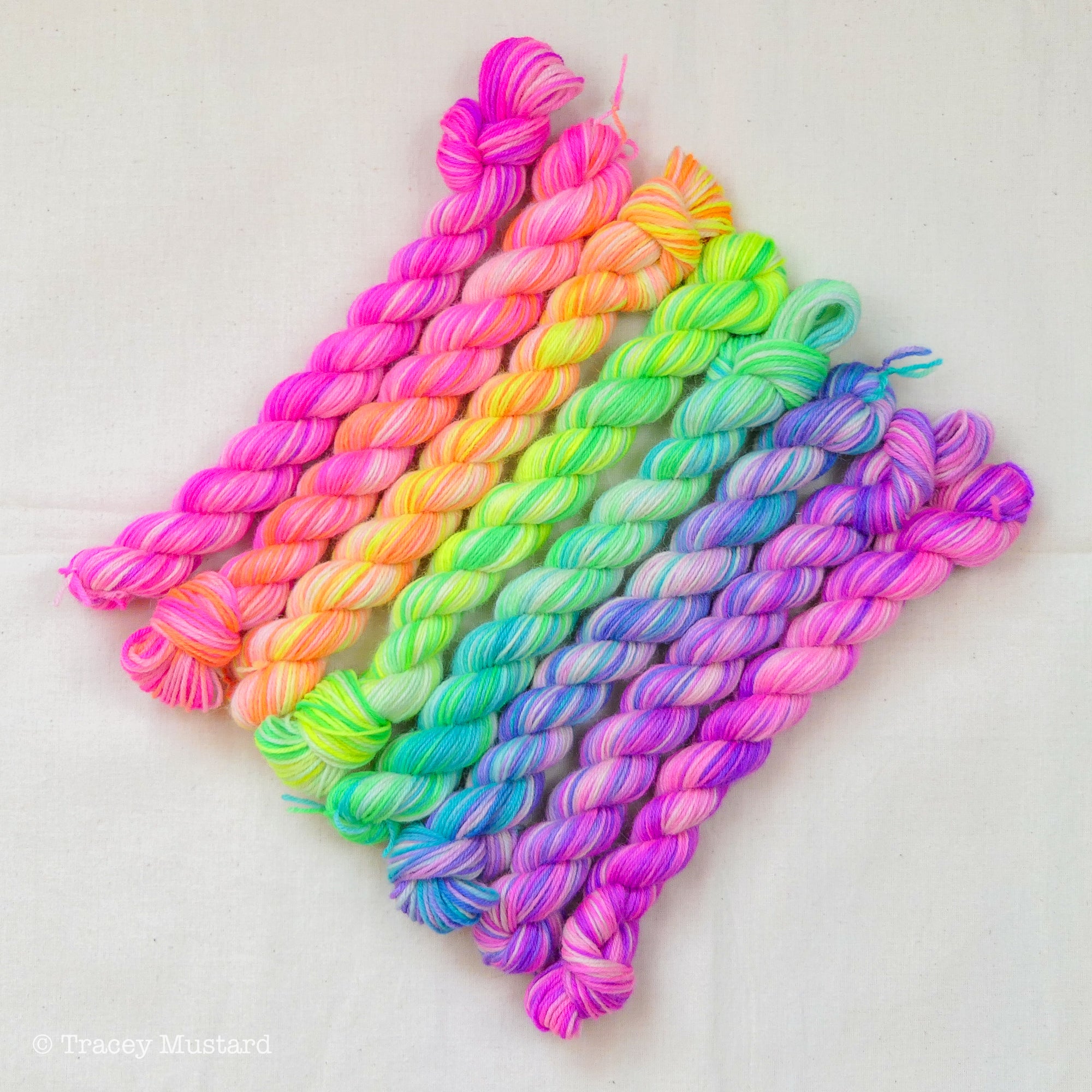 Dappled Saturated Infinity Rainbow Bundle // 8 colours // 20g, 50g, an ...